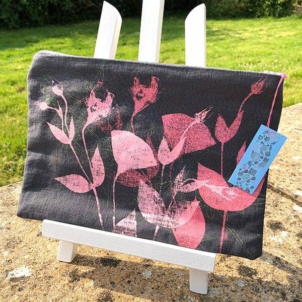 Pink Leaves Bag - Fosse Beads and Friends