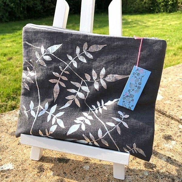 Silver Leaves Bag - Fosse Beads and Friends
