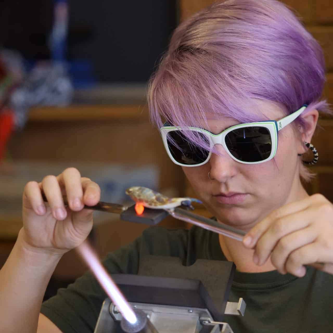 Elizabeth Welch - glass sculptures - Fosse Beads and Friends